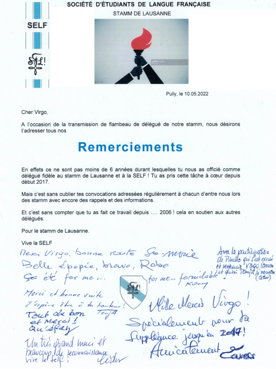2022 Passation de flambeau de délégué de Stamm de Lausanne | laself.ch 2022 Passation de flambeau de délégué de Stamm de Lausanne | laself.ch
